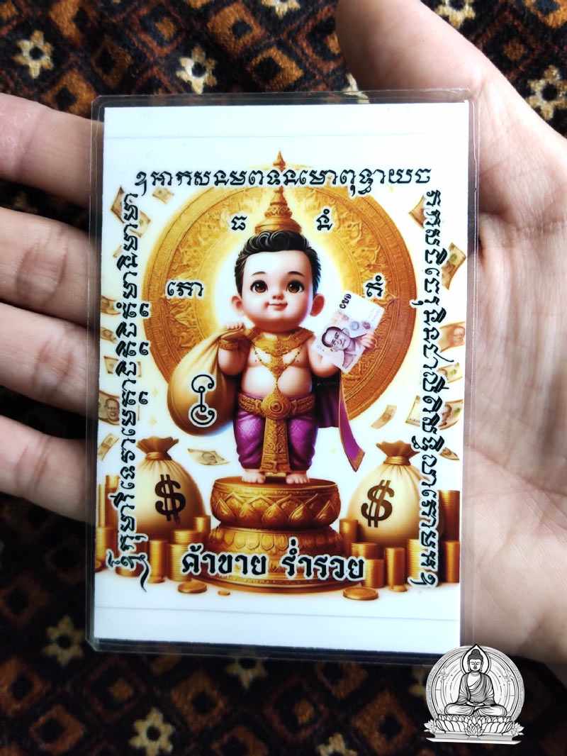 Carte magique de fortune Khuman Thong Karkai Ram Ruay. # 197| Magic of the Buddha