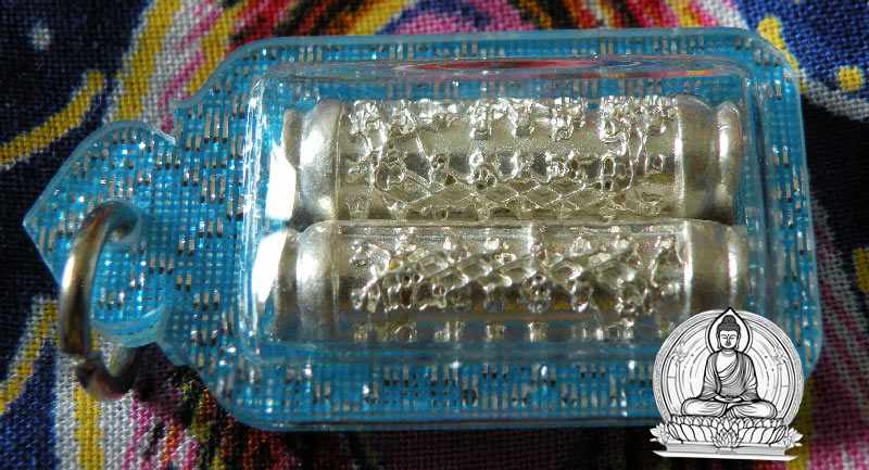 Beautiful silver Thai amulet of Yant Kropetch (diamond armor). #34 ...